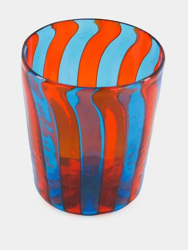 PAULA LIVING Striped Glass Vase