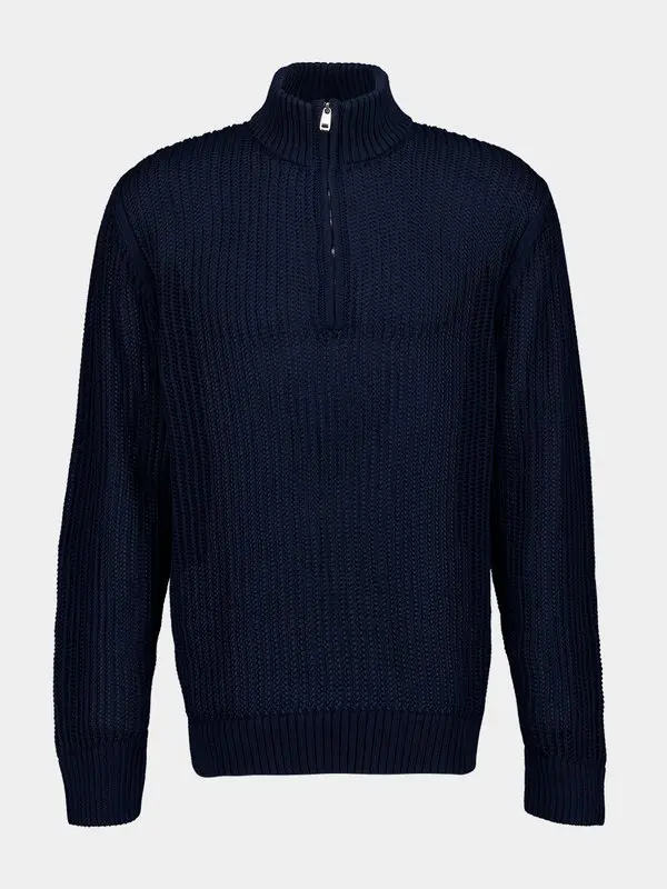 Frescobol Carioca Maximo Half-zip Knit Sweater
