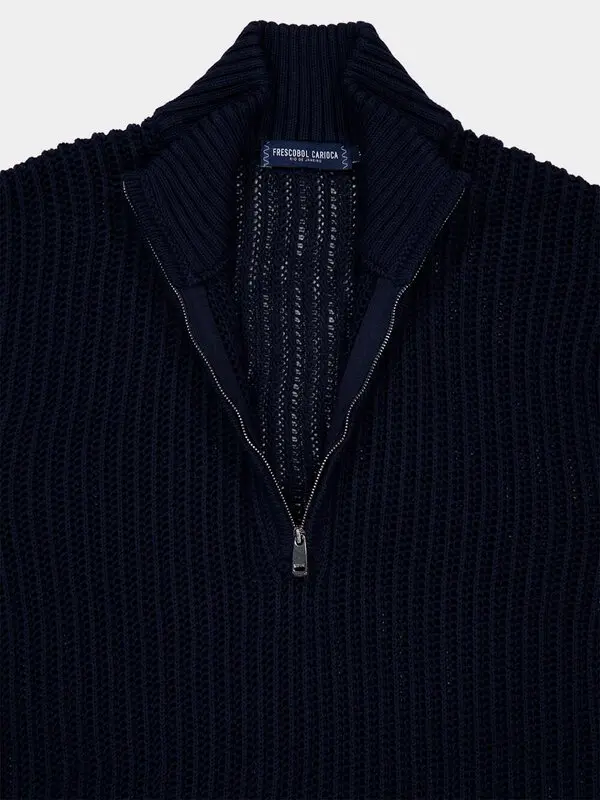 Frescobol Carioca Maximo Half-zip Knit Sweater
