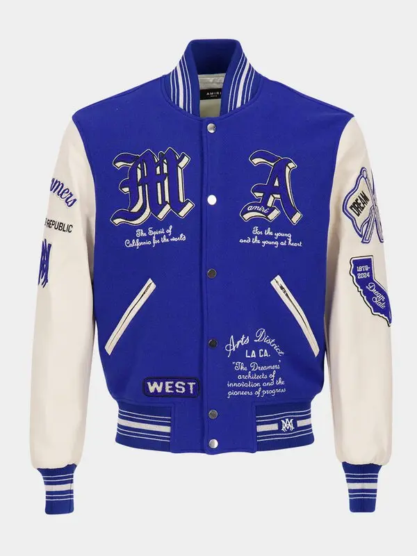 Amiri Dream Team Varsity Jacket - Blue