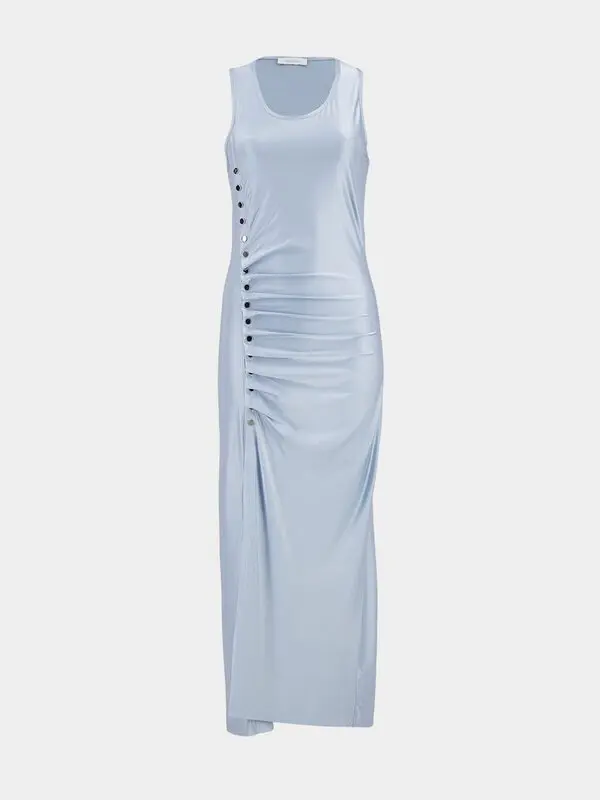 Rabanne Stud-detail Sleeveless Midi Dress