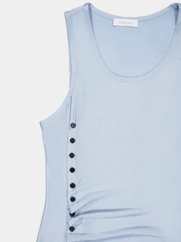 Rabanne Stud-detail Sleeveless Midi Dress