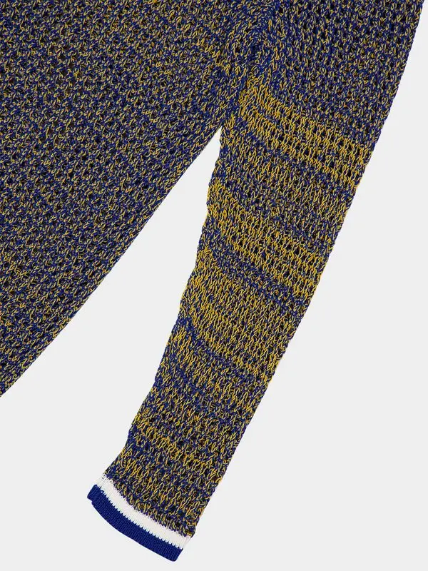 Marni Two-tone Striped Hooded Sweatshirt - Blue