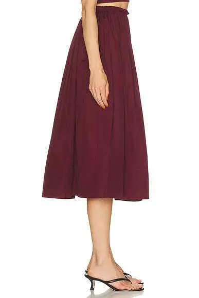 Gabriela Hearst Shiva Skirt - Bordeaux