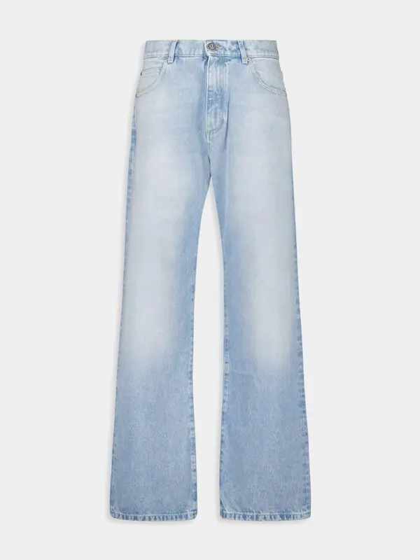 Balmain Light Washed Denim Jeans