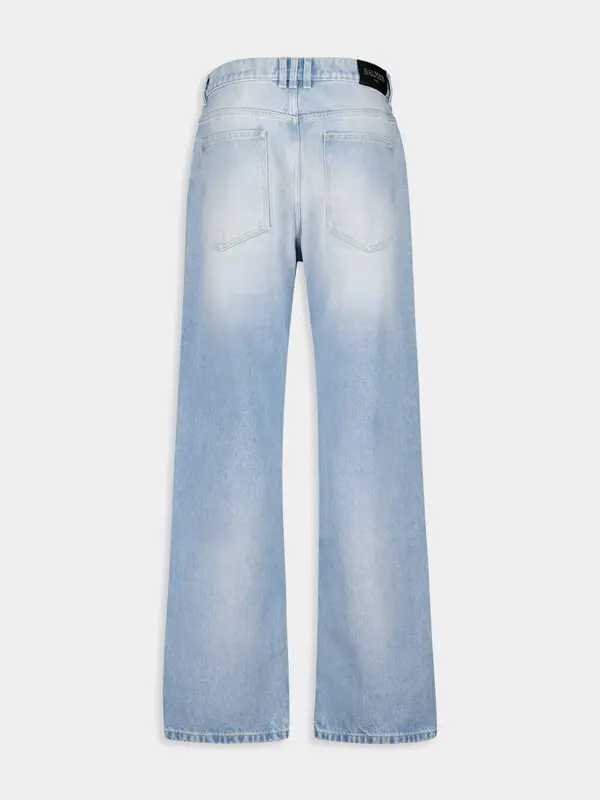 Balmain Light Washed Denim Jeans