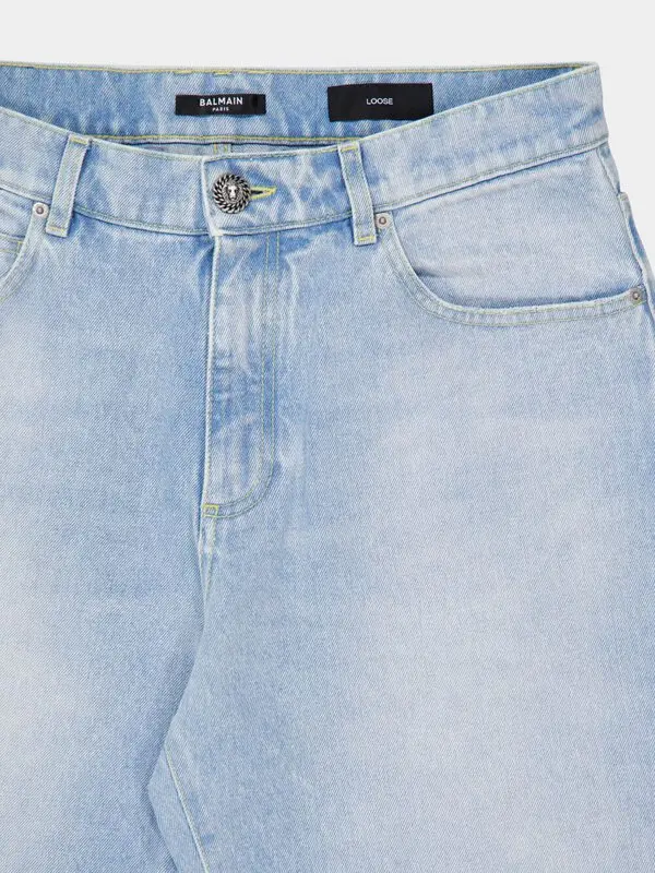 Balmain Light Washed Denim Jeans