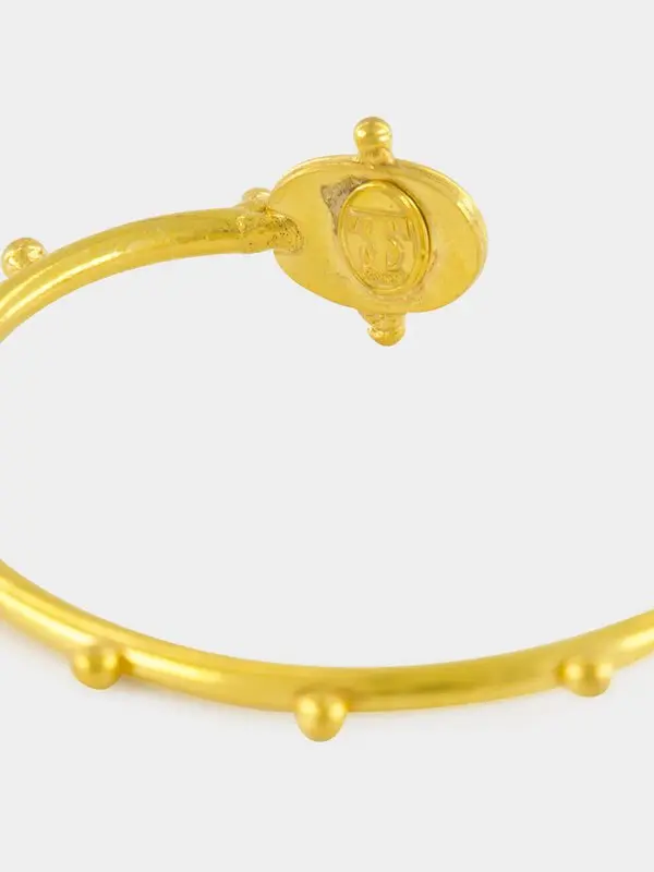 Sylvia Toledano Holis And Pearl Open Bracelet - Gold