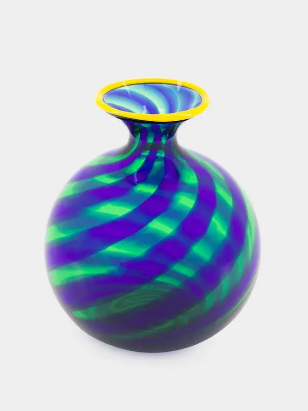 La DoubleJ Murano Glass Mini Vase - Blue