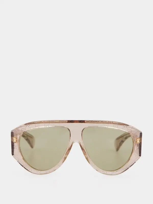 Gucci Light Mask Frame Sunglasses - Pink