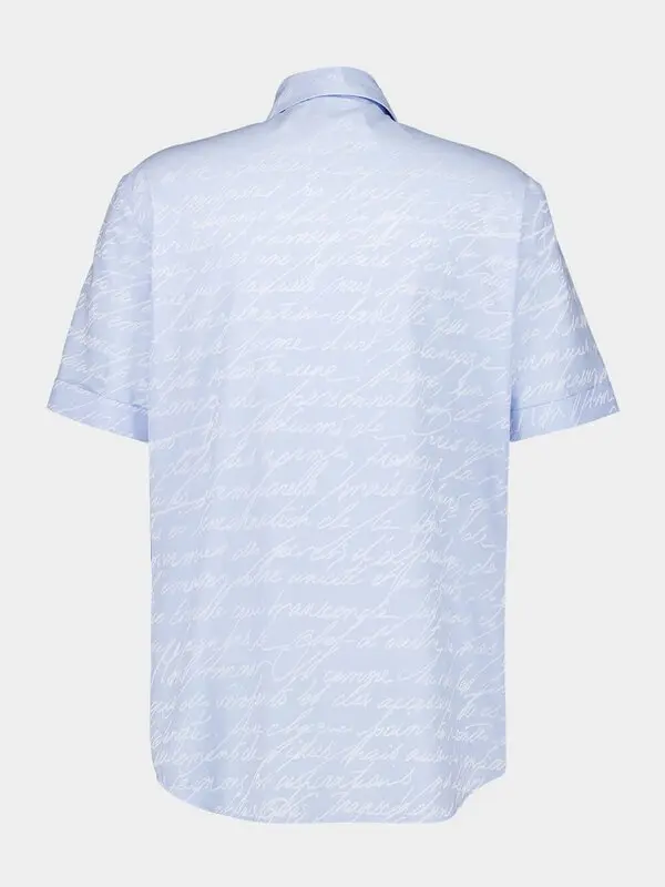 Balmain Jacquard Love Letter Print Shirt