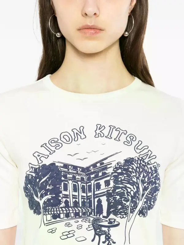 Maison Kitsuné Graphic Print T-shirt
