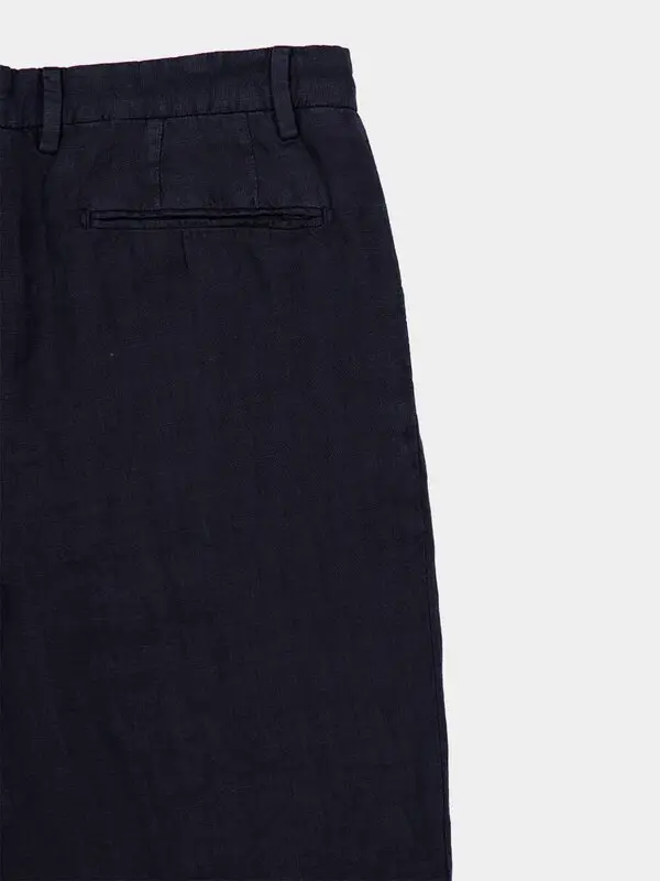 Boglioli Straight-fit Linen Trousers