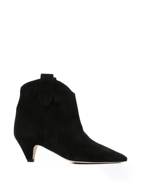 ANNA F. Pointed Ankle Boots - Black