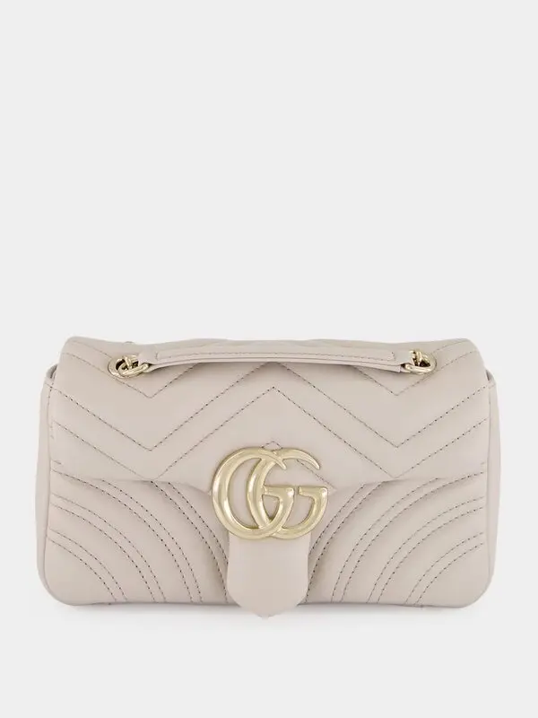 Gucci Light Gg Marmont Small Shoulder Bag - Grey