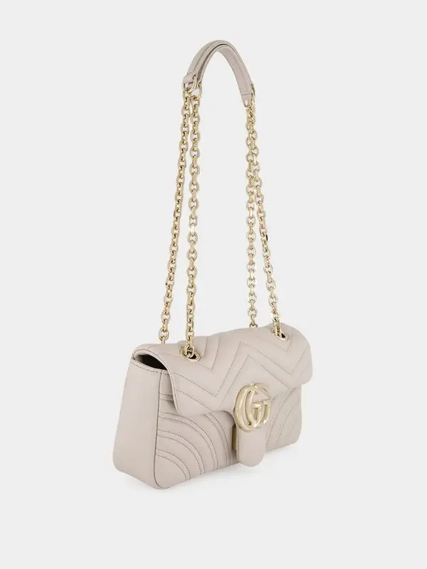 Gucci Light Gg Marmont Small Shoulder Bag - Grey