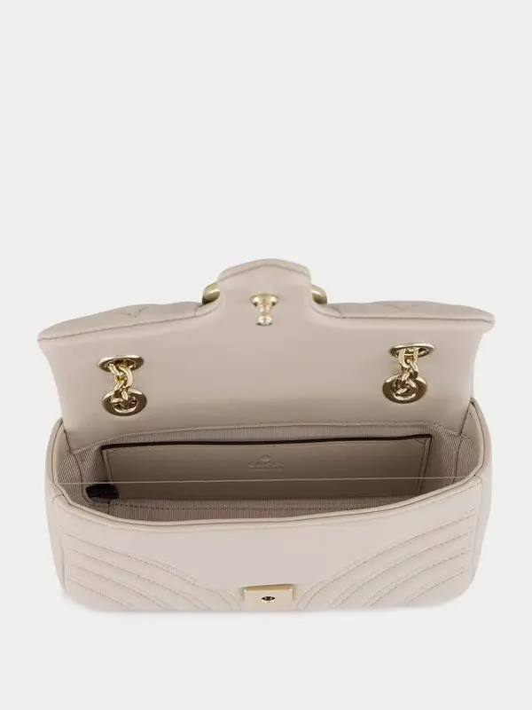 Gucci Light Gg Marmont Small Shoulder Bag - Grey
