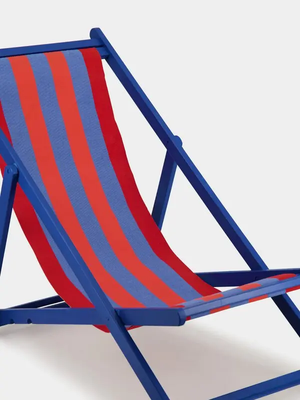 LES TOILES DU SOLEIL Laura Striped Deckchair
