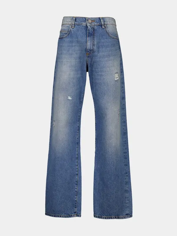 Balmain Loose-fit Denim Jeans