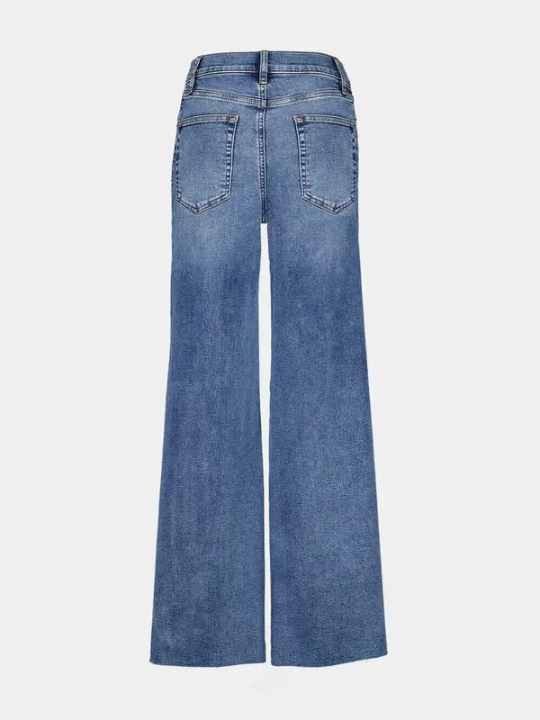 FRAME Le Slim Palazzo High-rise Jeans - Blue