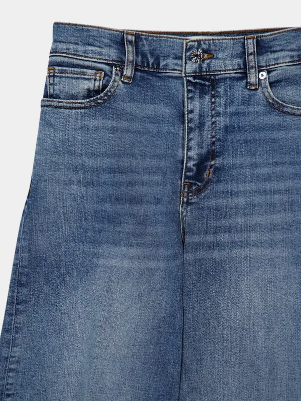 FRAME Le Slim Palazzo High-rise Jeans - Blue