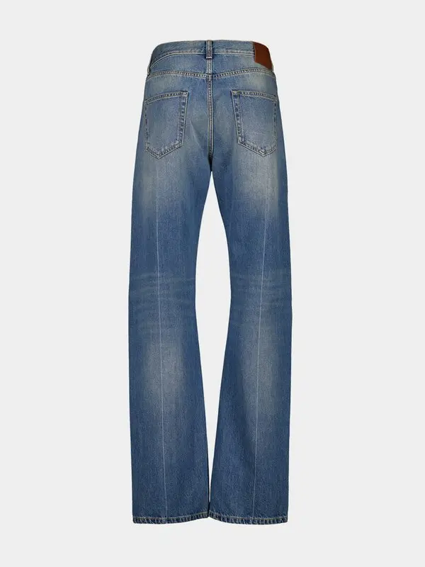 Alexander McQueen Washed Straight-leg Jeans