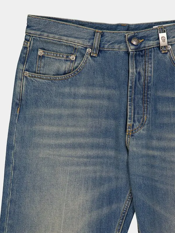 Alexander McQueen Washed Straight-leg Jeans