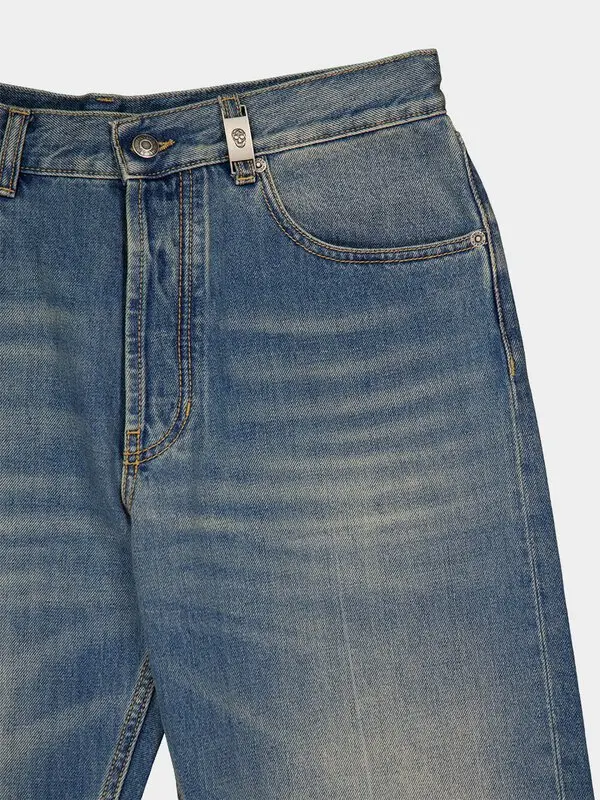 Alexander McQueen Washed Straight-leg Jeans