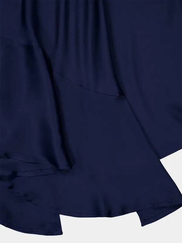 Colville Asymmetric-hem Silk Skirt