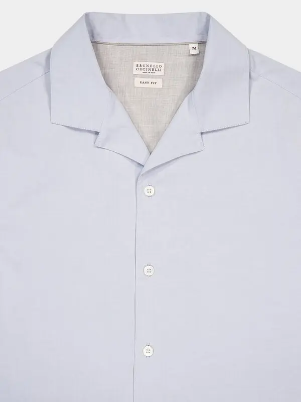 Brunello Cucinelli Light Cotton Shirt - Blue