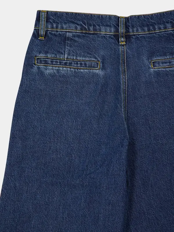 FRAME High-waisted Wide-leg Jeans - Blue