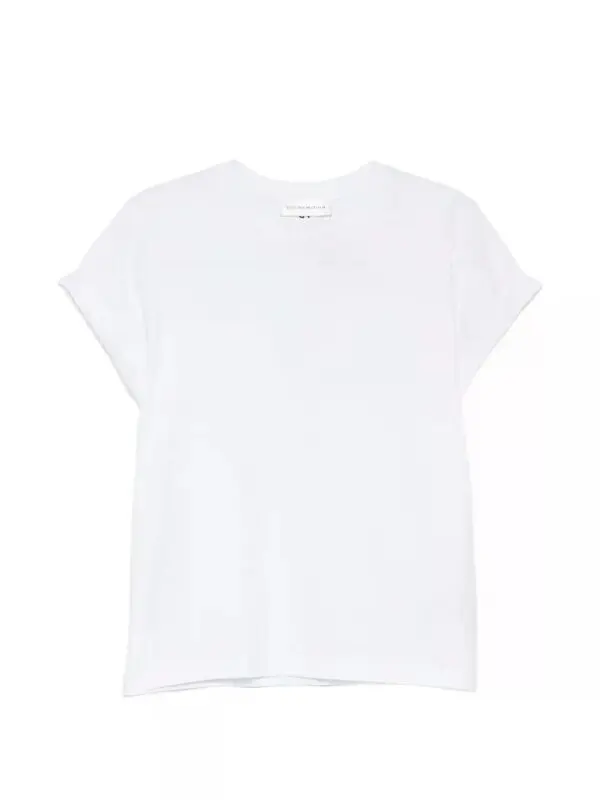 Victoria Beckham Cuffed Sleeve T-shirt - White