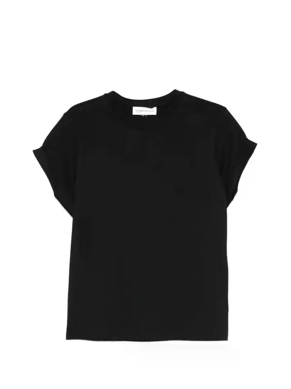 Victoria Beckham Cuffed T-shirt - Black
