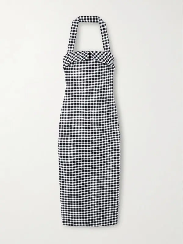 Posse Chiara Halterneck Midi Dress - Black