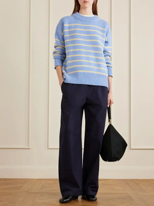 LESET Kyoto Cotton Straight-leg Pants - Black