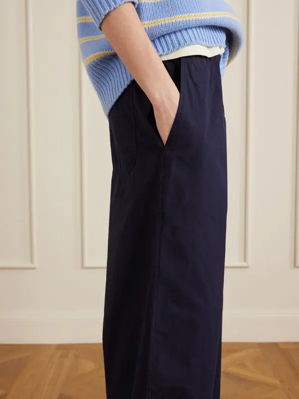 LESET Kyoto Cotton Straight-leg Pants