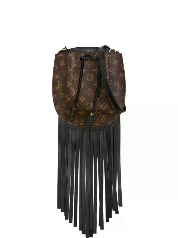 LOUIS VUITTON 2016 Mini Noe Monogram Fringed Shoulder Bag