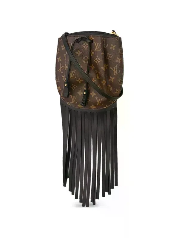LOUIS VUITTON 2016 Mini Noe Monogram Fringed Shoulder Bag