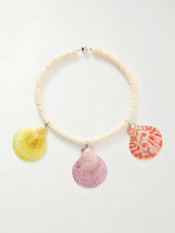 JULIETTA Gold-tone Shell Beaded Necklace - Multi