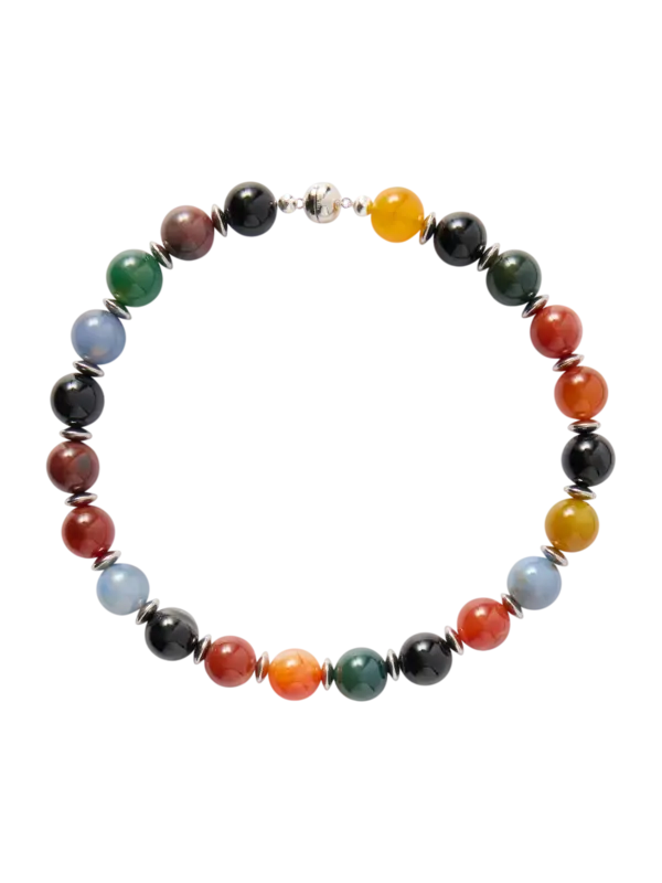 JULIETTA Mavis Silver-tone Beaded Necklace - Multi