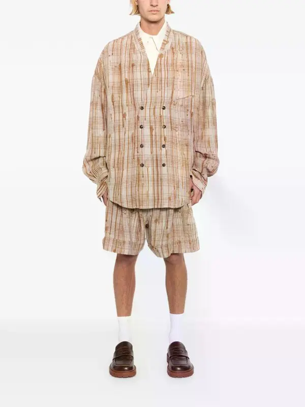 ZIGGY CHEN Plaid Shirt Jacket