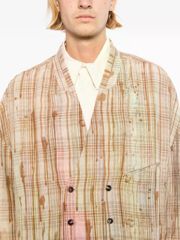 ZIGGY CHEN Plaid Shirt Jacket