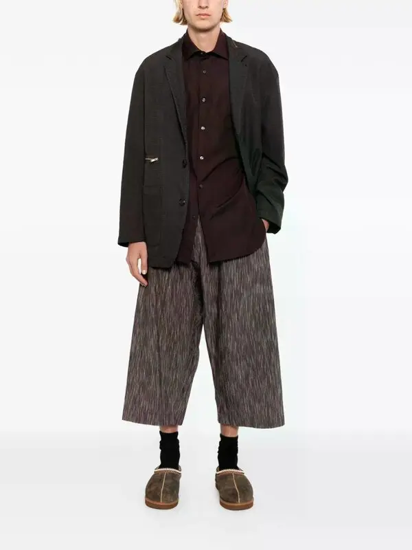 JAN JAN VAN ESSCHE Kasuri Cropped Trousers
