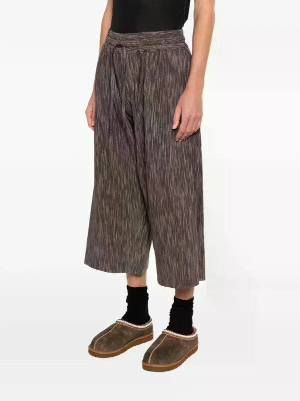 JAN JAN VAN ESSCHE Kasuri Cropped Trousers