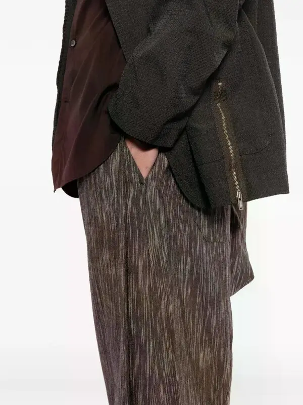 JAN JAN VAN ESSCHE Kasuri Cropped Trousers
