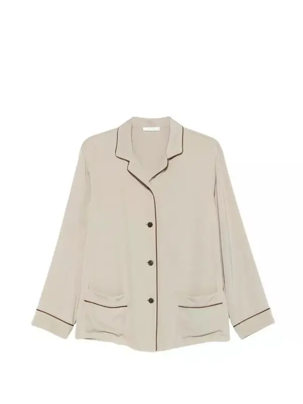THE ROW Contrast Trim Pocket Shirt