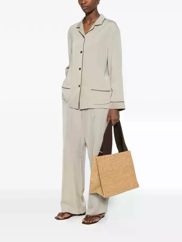 THE ROW Contrast Trim Pocket Shirt
