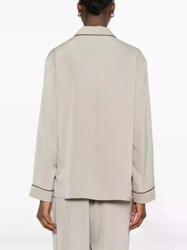 THE ROW Contrast Trim Pocket Shirt
