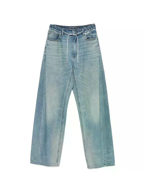 Alexander Wang Elasticated-waistband Wide-leg Jeans