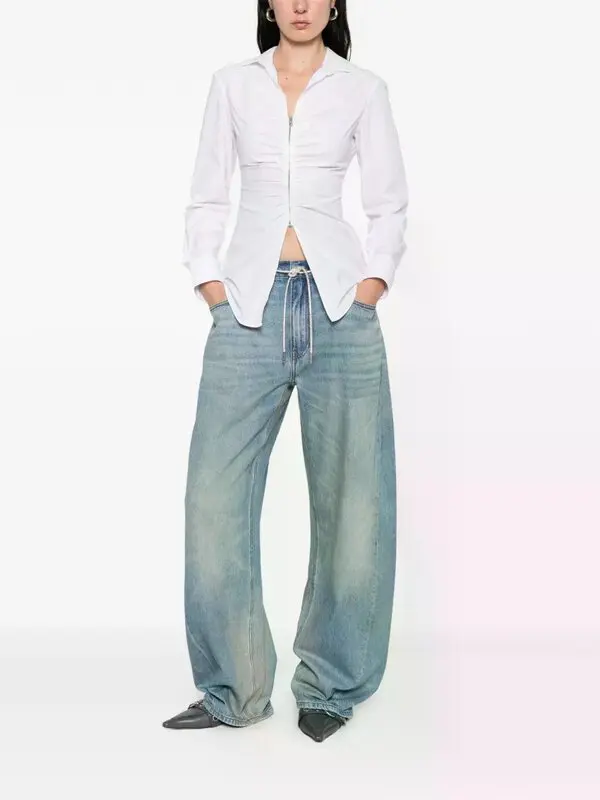 Alexander Wang Elasticated-waistband Wide-leg Jeans
